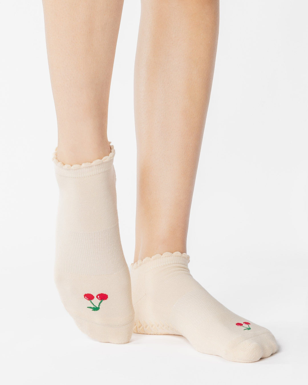 Cherry Full Foot Grip Sock – Pointe Studio